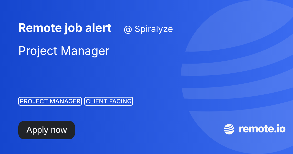 Project Manager | remote.io