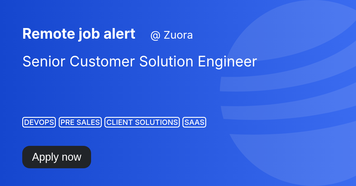 Senior Customer Solution Engineer | remote.io