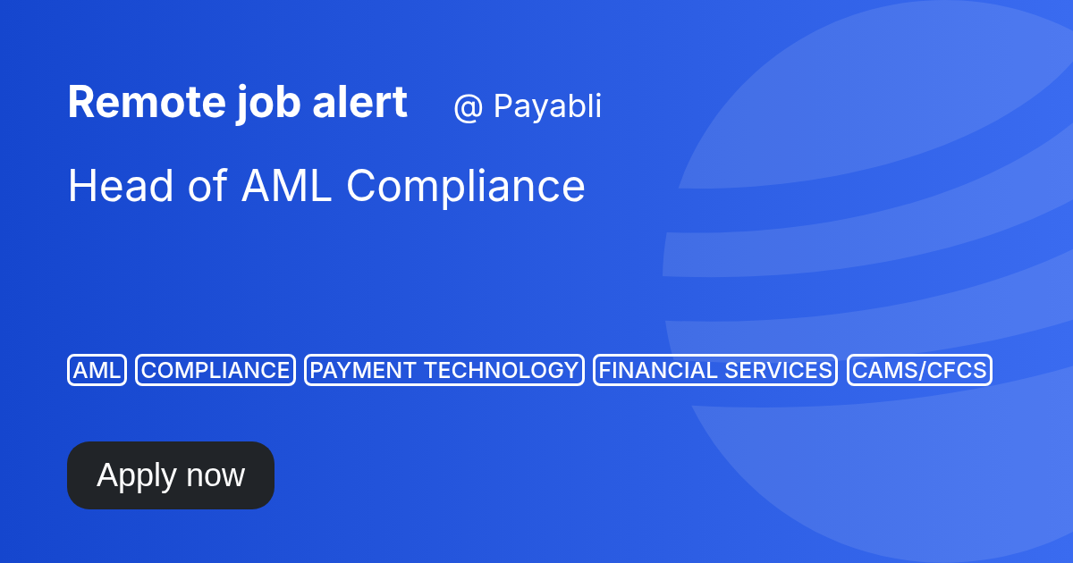 Head of AML Compliance | remote.io