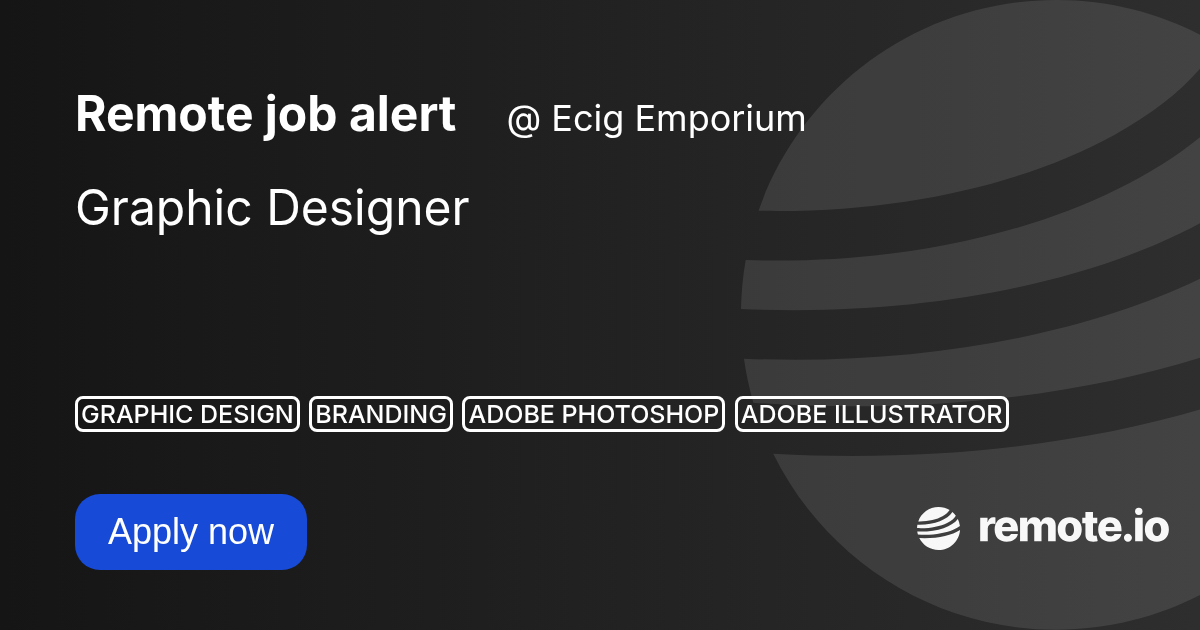 Graphic Designer | remote.io