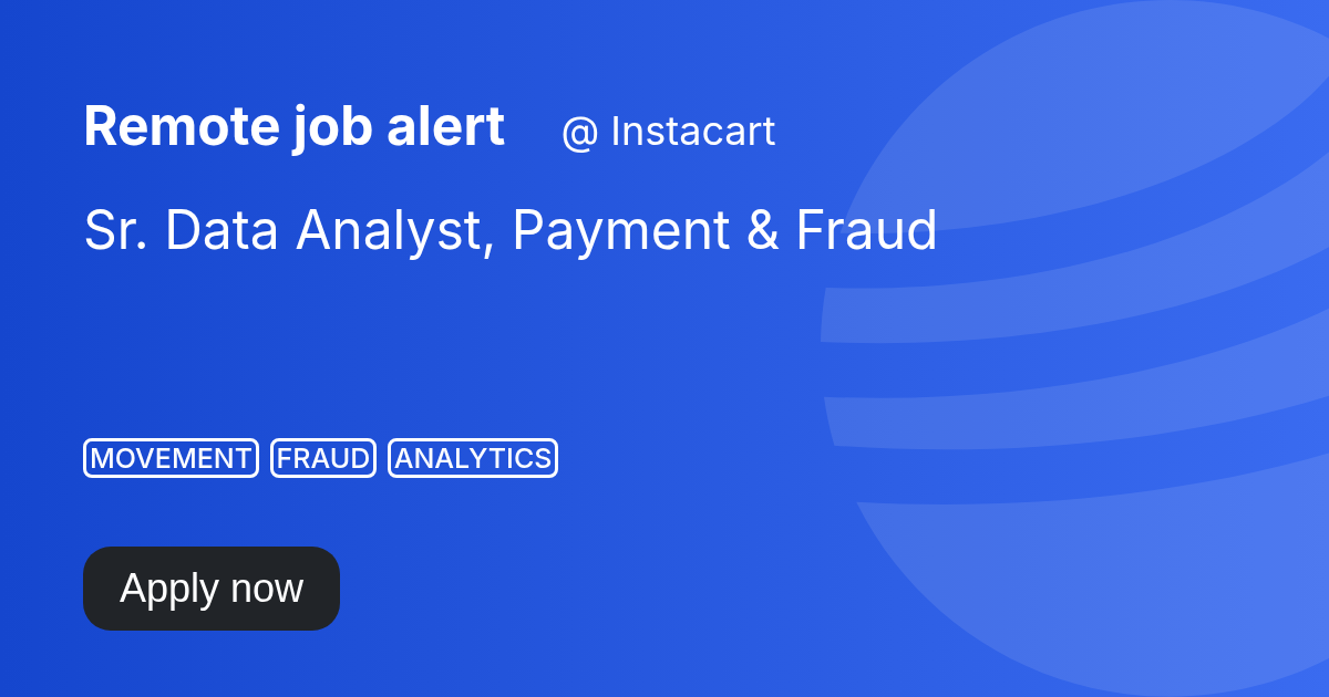 Sr. Data Analyst, Payment & Fraud | remote.io