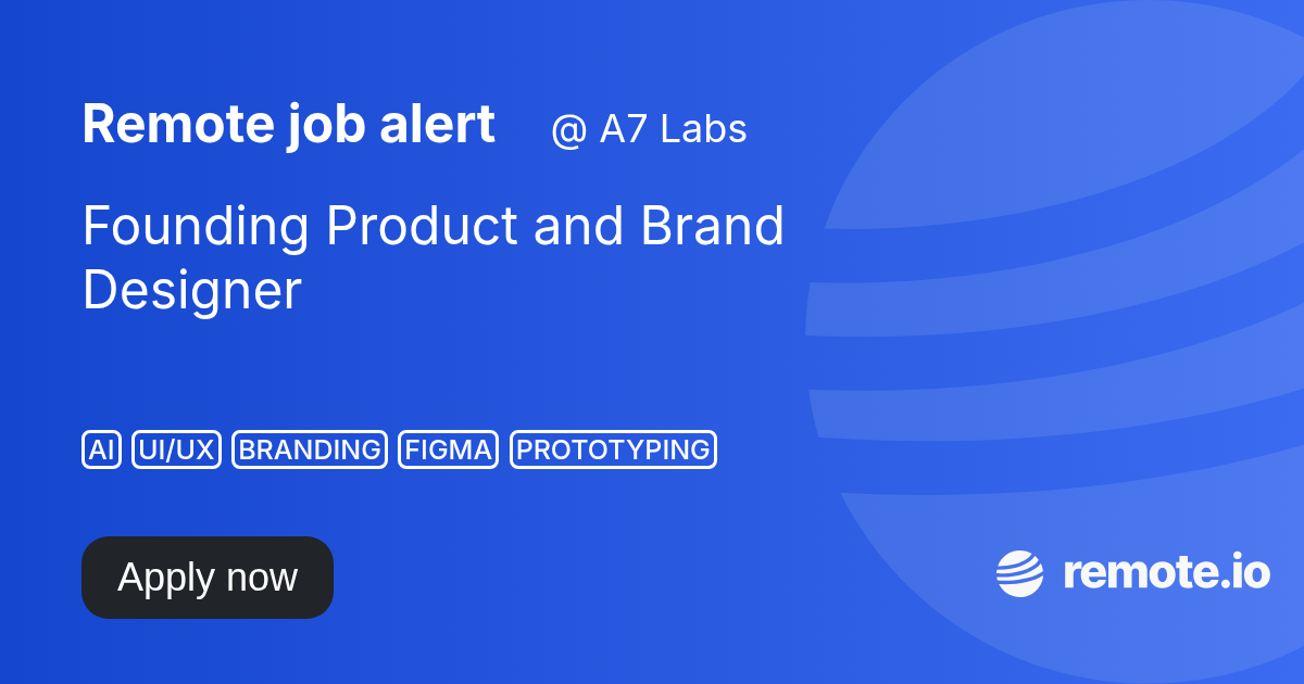 Founding Product and Brand Designer | remote.io
