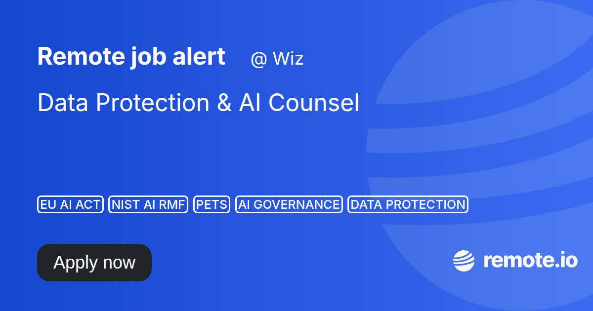 Data Protection & AI Counsel | remote.io