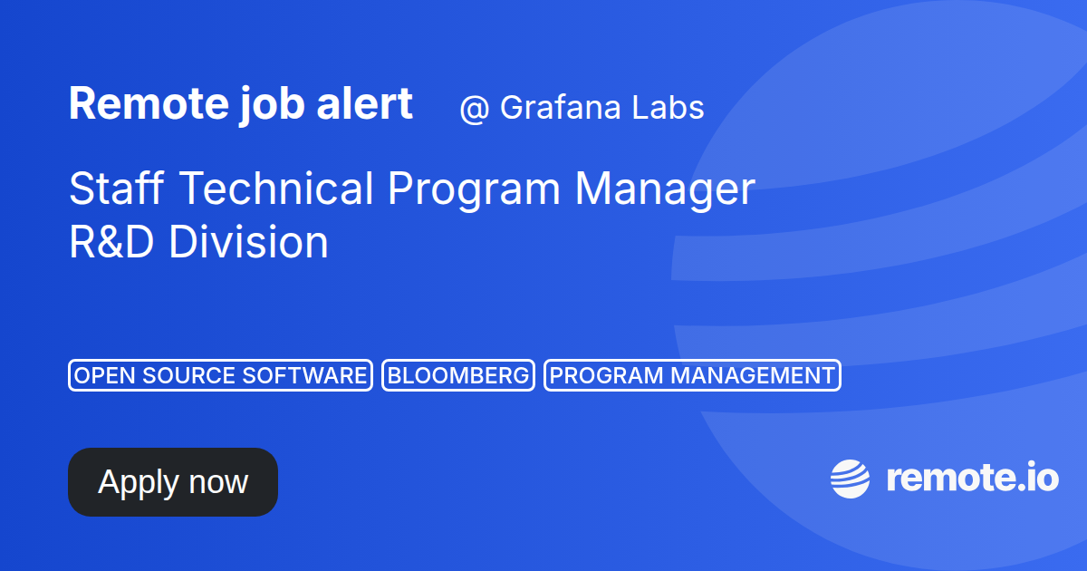 Staff Technical Program Manager R&D Division | remote.io