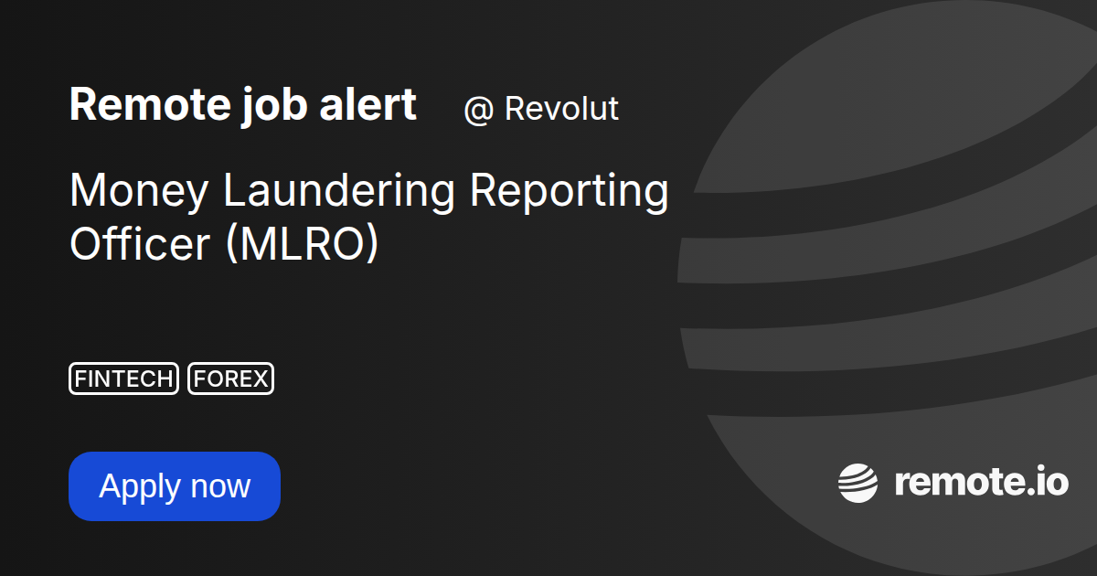 Money Laundering Reporting Officer (MLRO) | remote.io