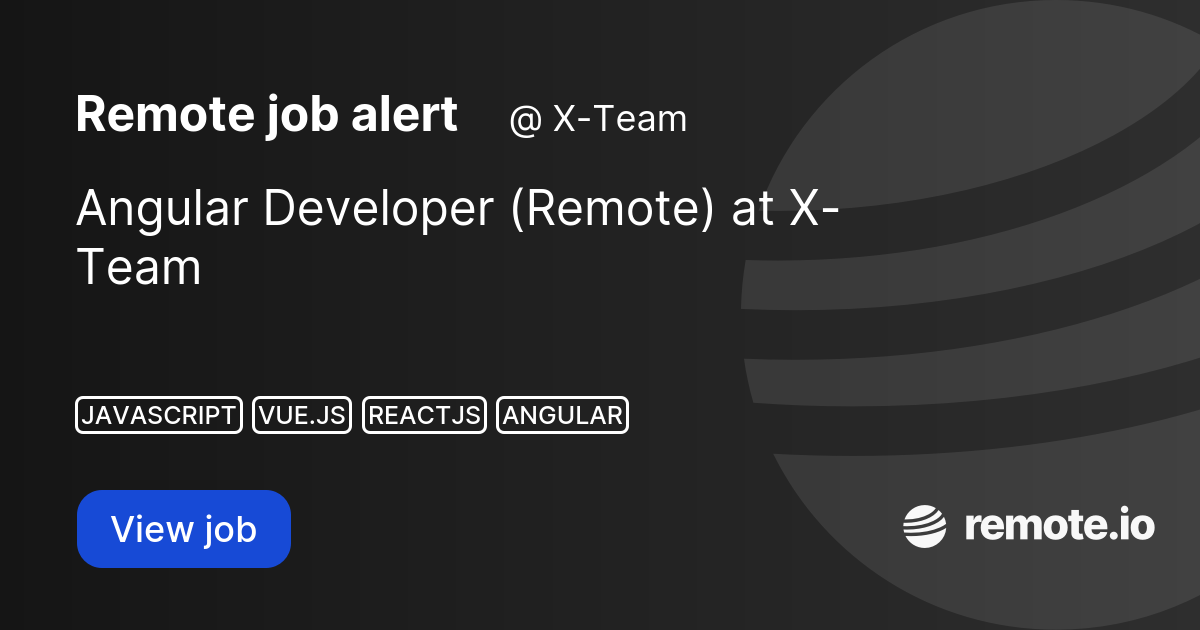Senior Angular Developer | remote.io